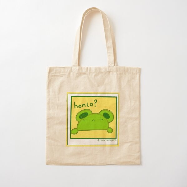 Hello Frog Friend | Digital Art Cotton Tote Bag Canvas Tote Bag, Family ...