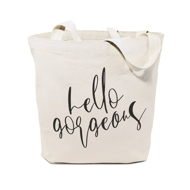 Hello Gorgeous Cotton Canvas Tote Bag - Walmart.com
