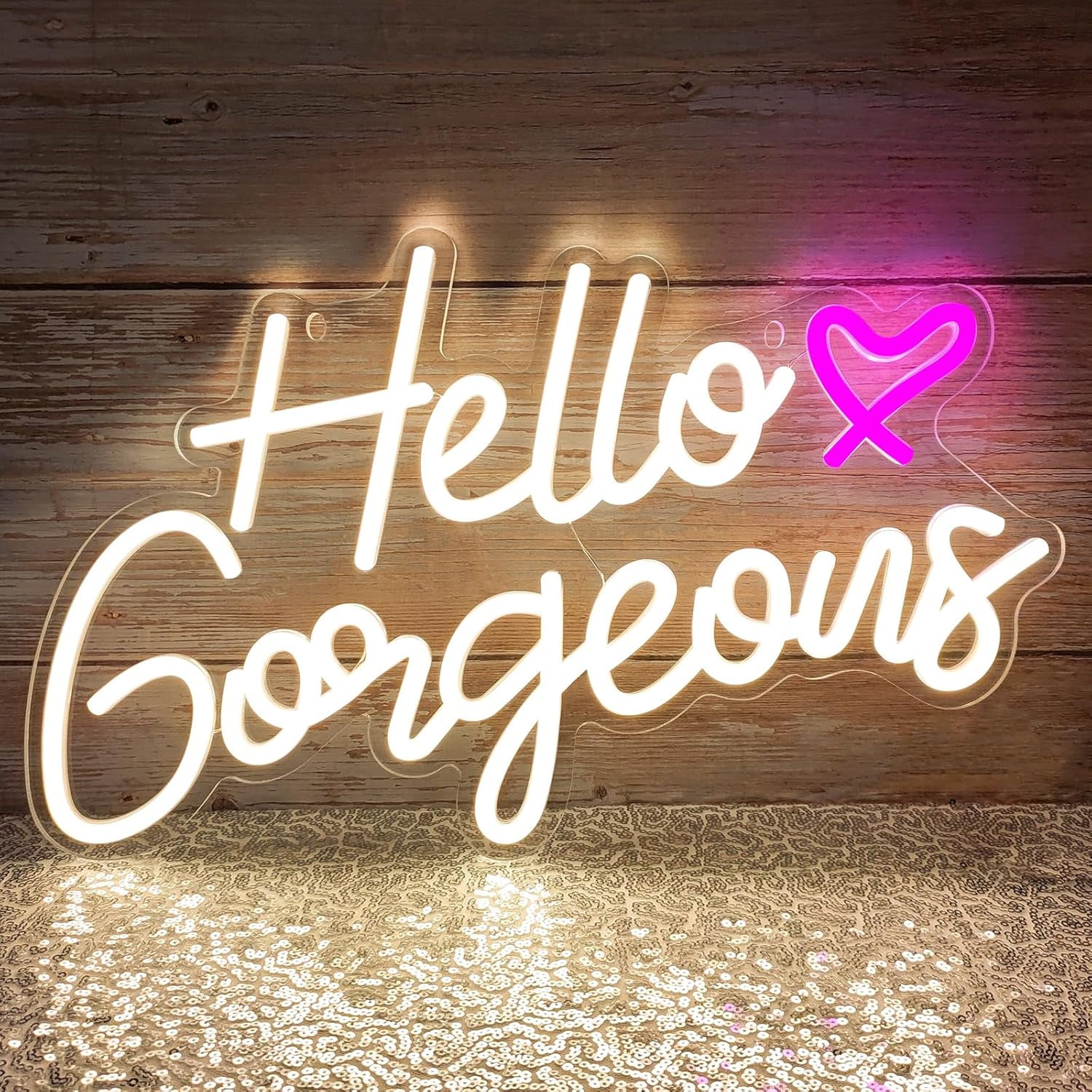 Hello Gorgeous Neon Signs Hello Beautiful Neon Lights Dimmable Light ...