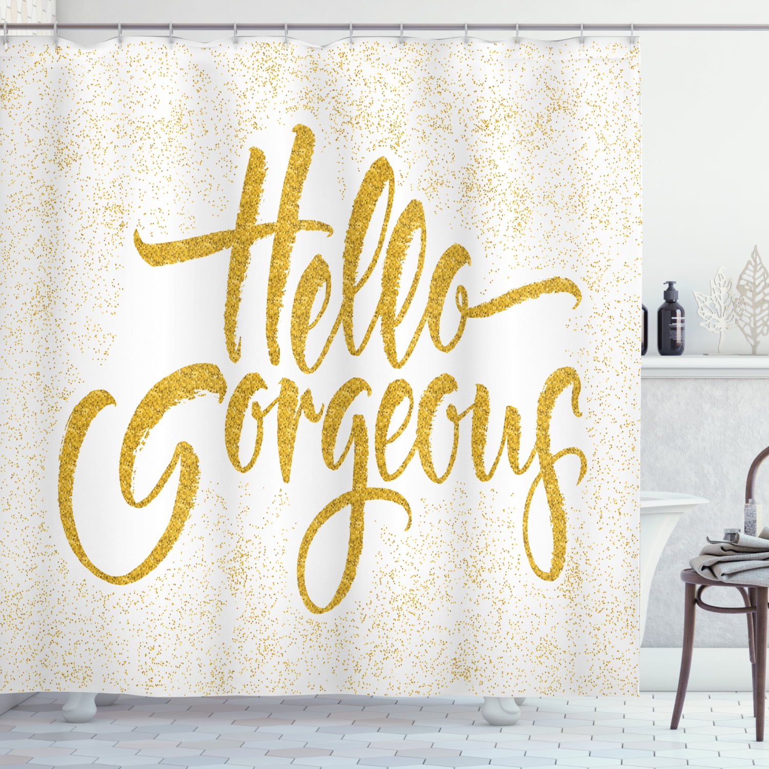 Hello Gorgeous Shower Curtain