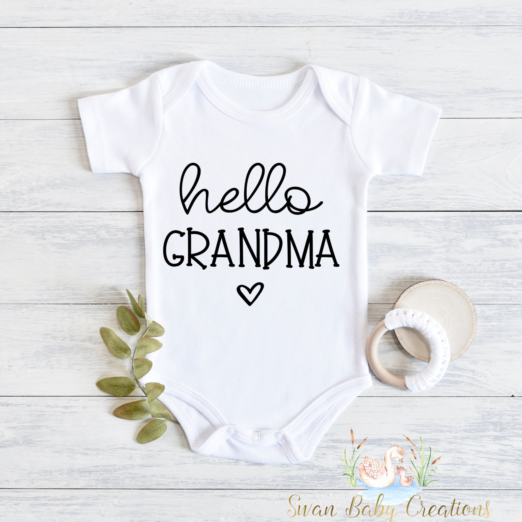 Hello Grandma Bodysuit, Baby Announcement, Pregnancy Announcement, Baby ...