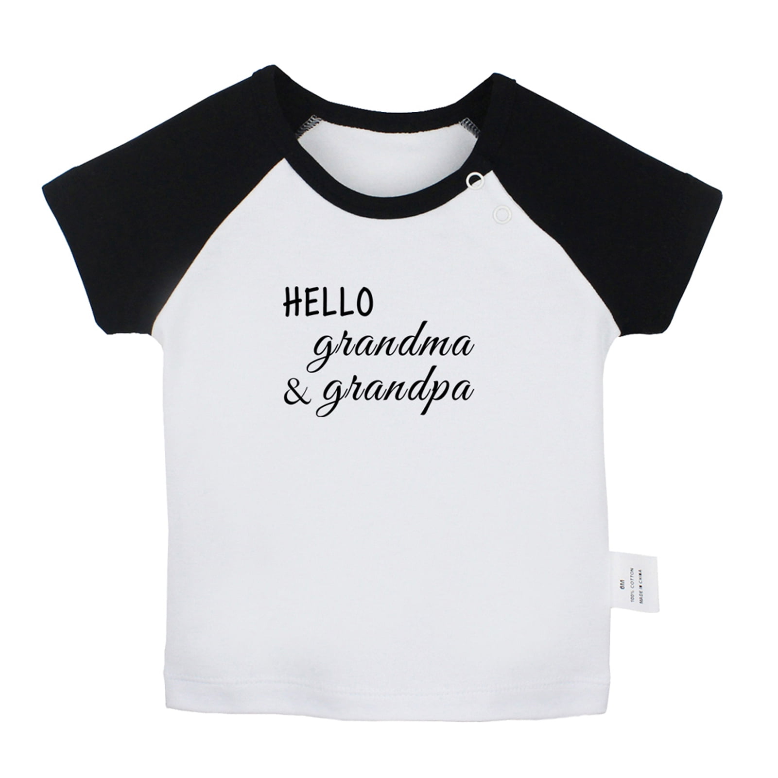 Hello Grandma and Grandpa Pregnancy Announcement T shirt For Baby ...