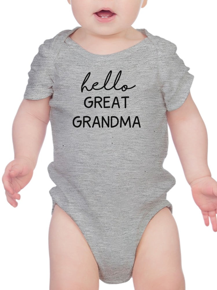 Hello Great Grandma Quote Bodysuit Infant -Smartprints Designs, Newborn ...