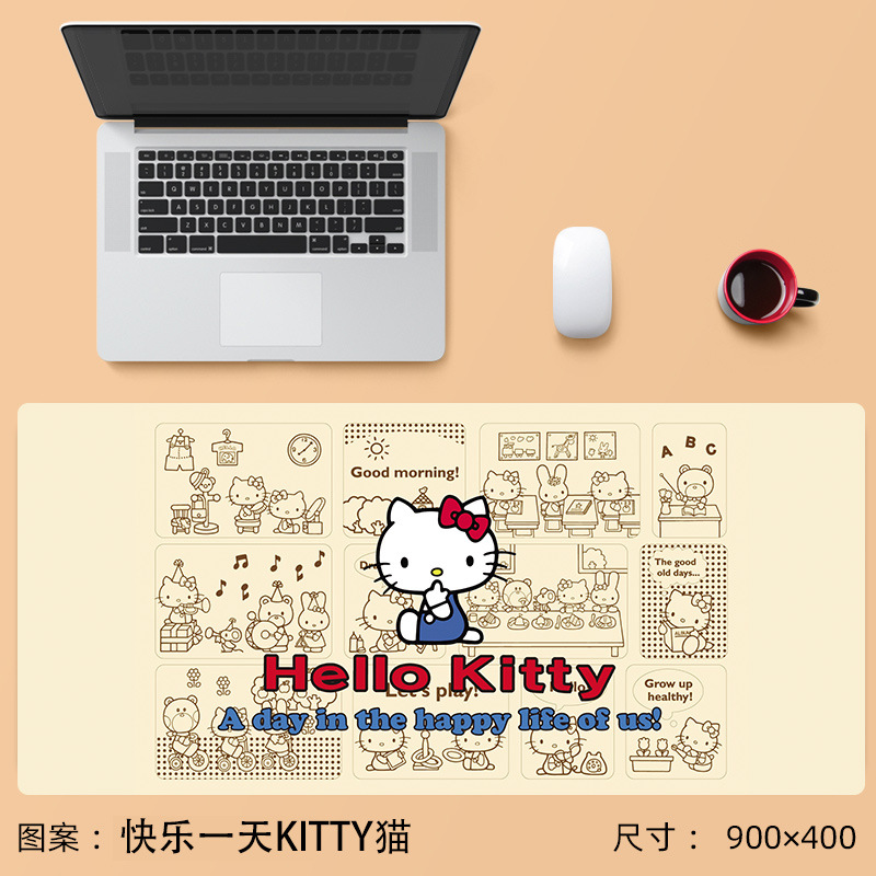 Hello Hello Kitty mouse pad cute girl cartoon oversized creative office ...