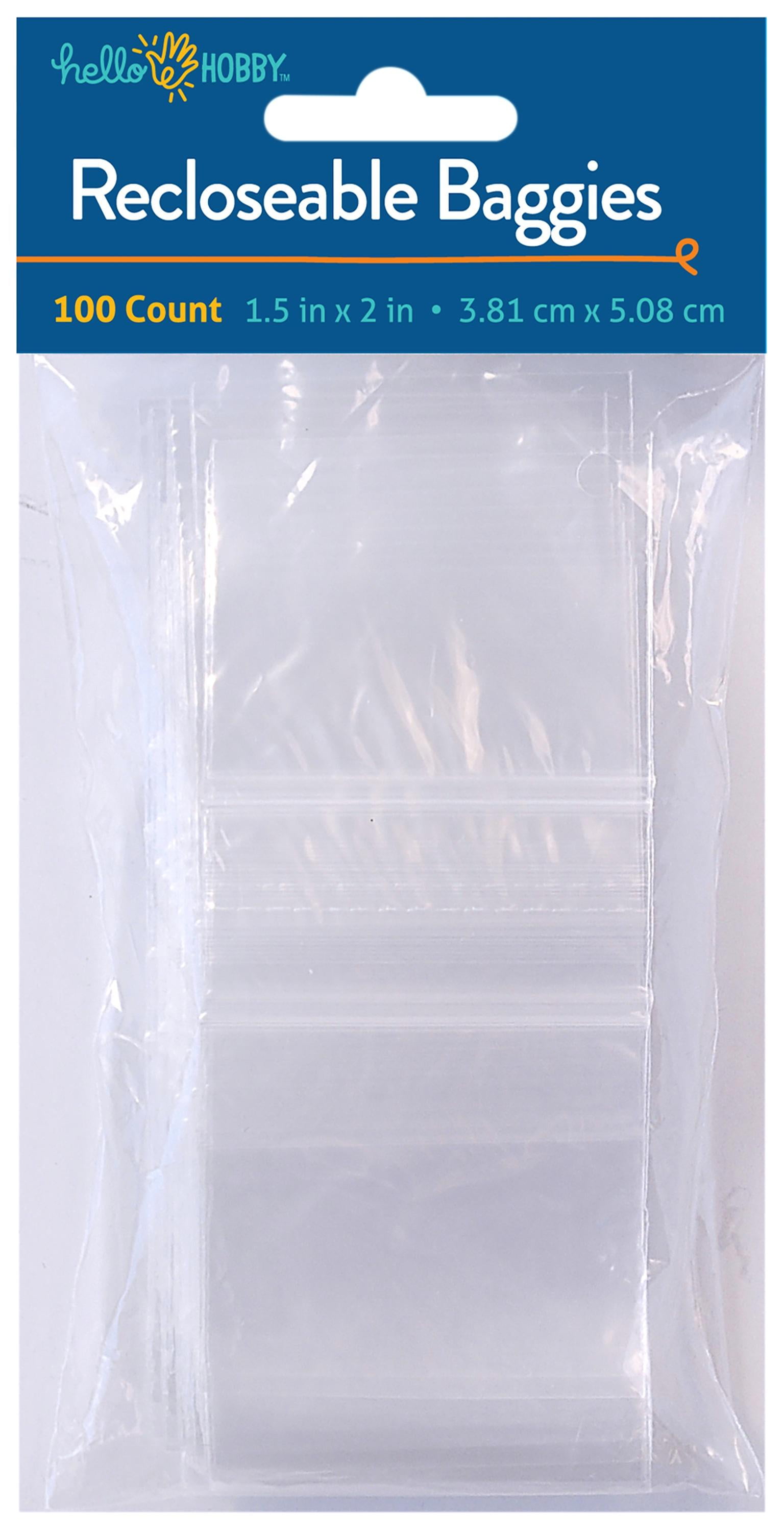 Hello Hobby - 1.5"x 2" Re-closable Plastic Bags for Jewelry and Craft ...