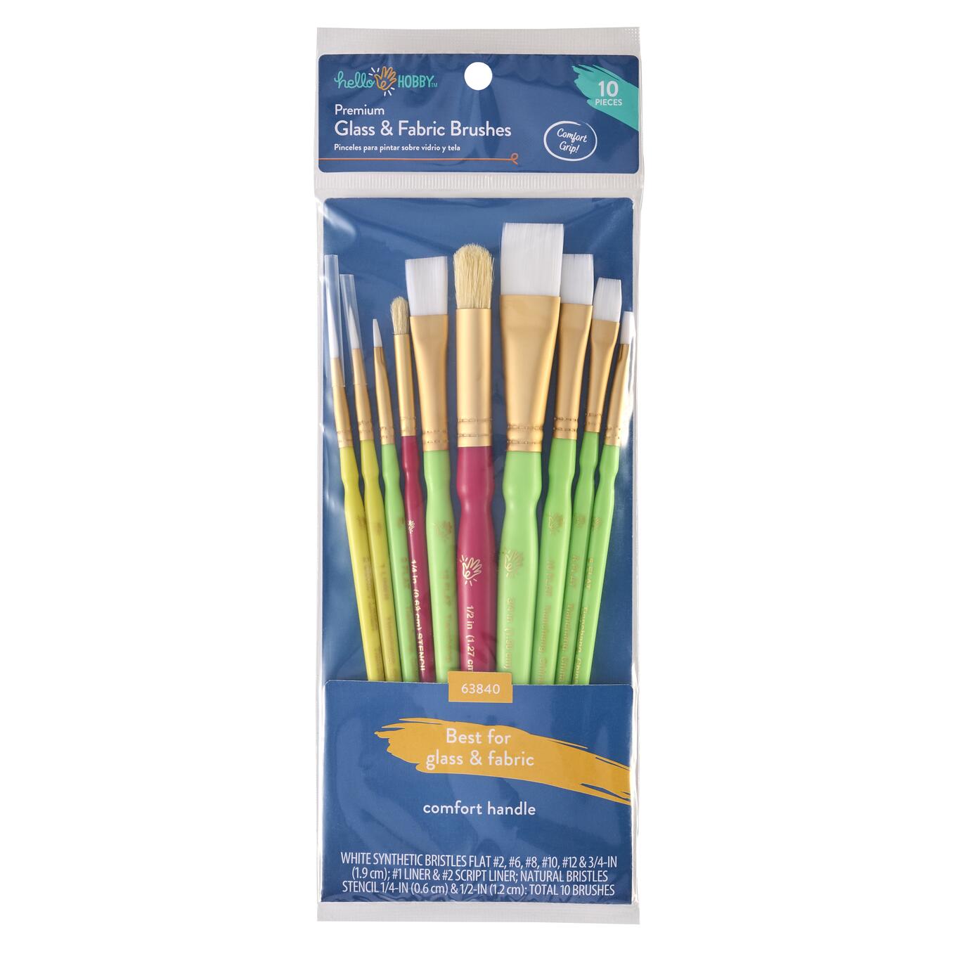 Hello Hobby Assorted Craft Brush and Foam 12pc Set, Adult, Teens ...