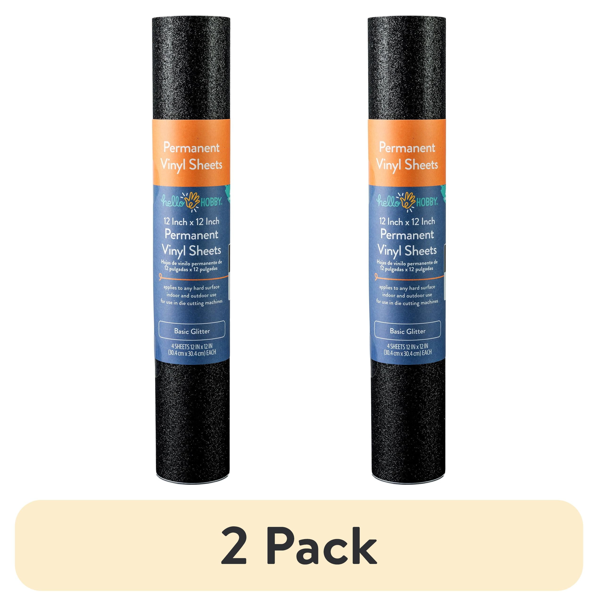 (2 pack) Hello Hobby 12" x 12" Basic Glitter Sampler Permanent Craft ...