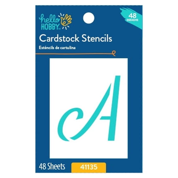 Hello Hobby 3" Letter and Number Stencil (48 Count) - Walmart.com