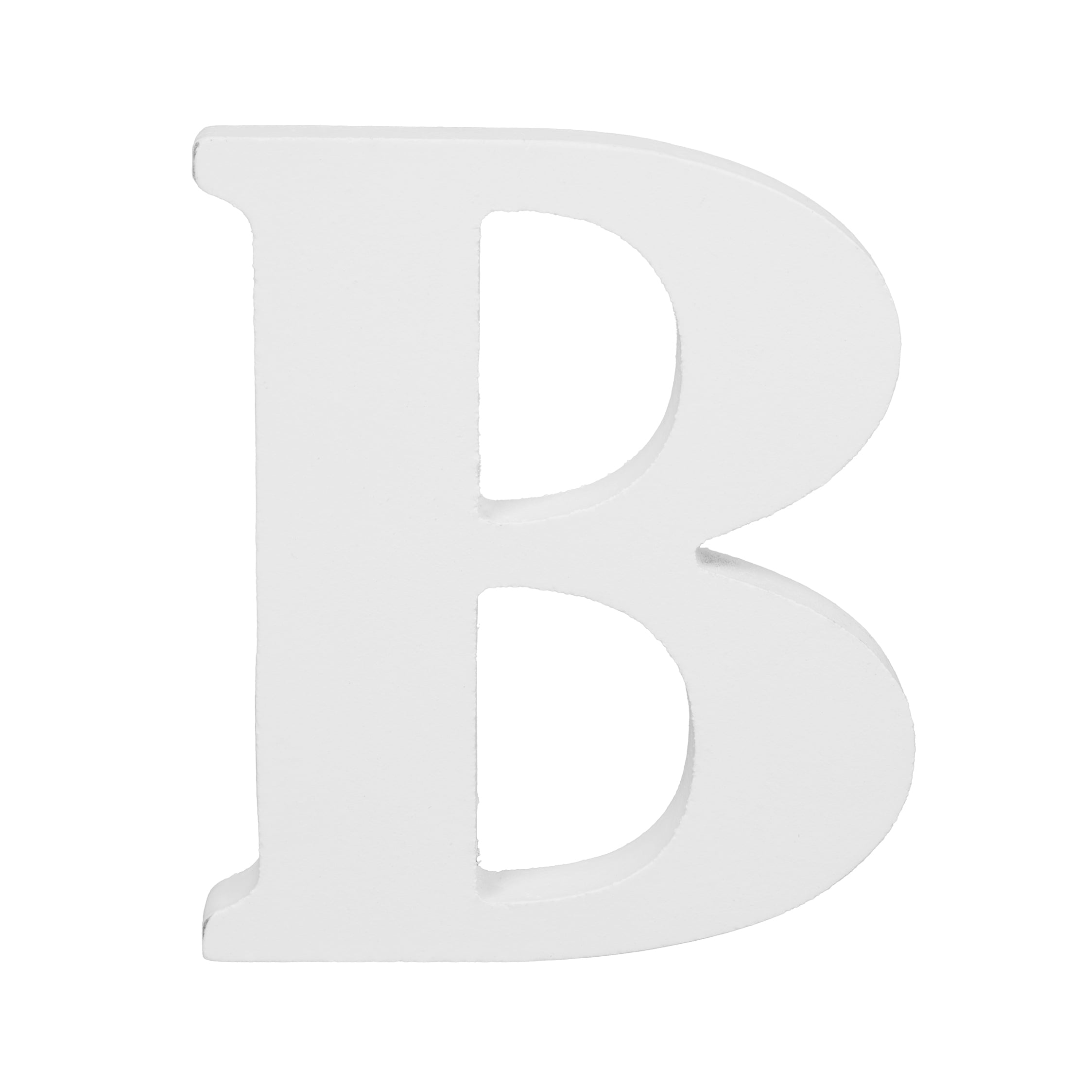 Hello Hobby 3" White Wood Letter B - Walmart.com