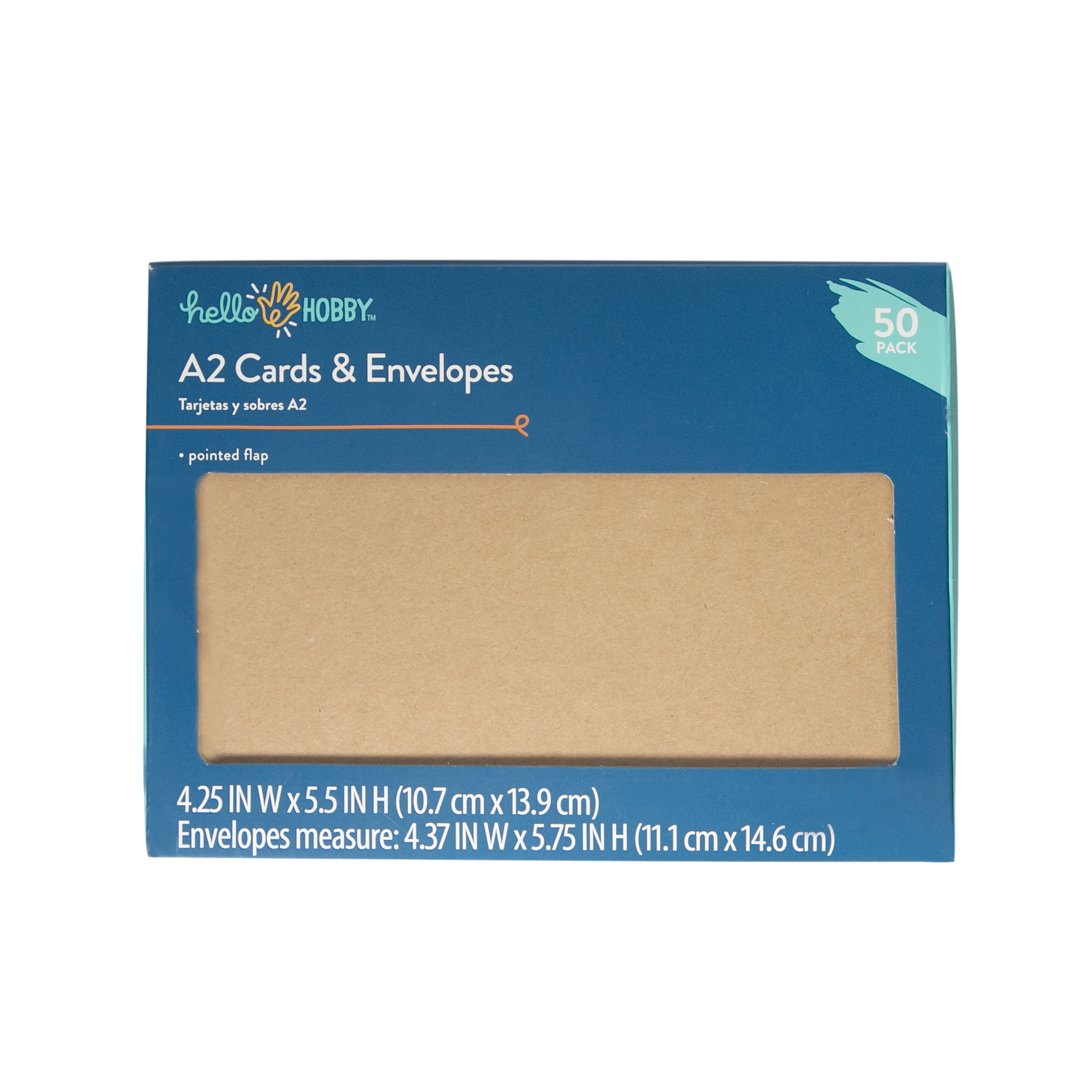 Hello Hobby A2 Blank All Occasion Greeting Cards, with Envelopes, kraft ...