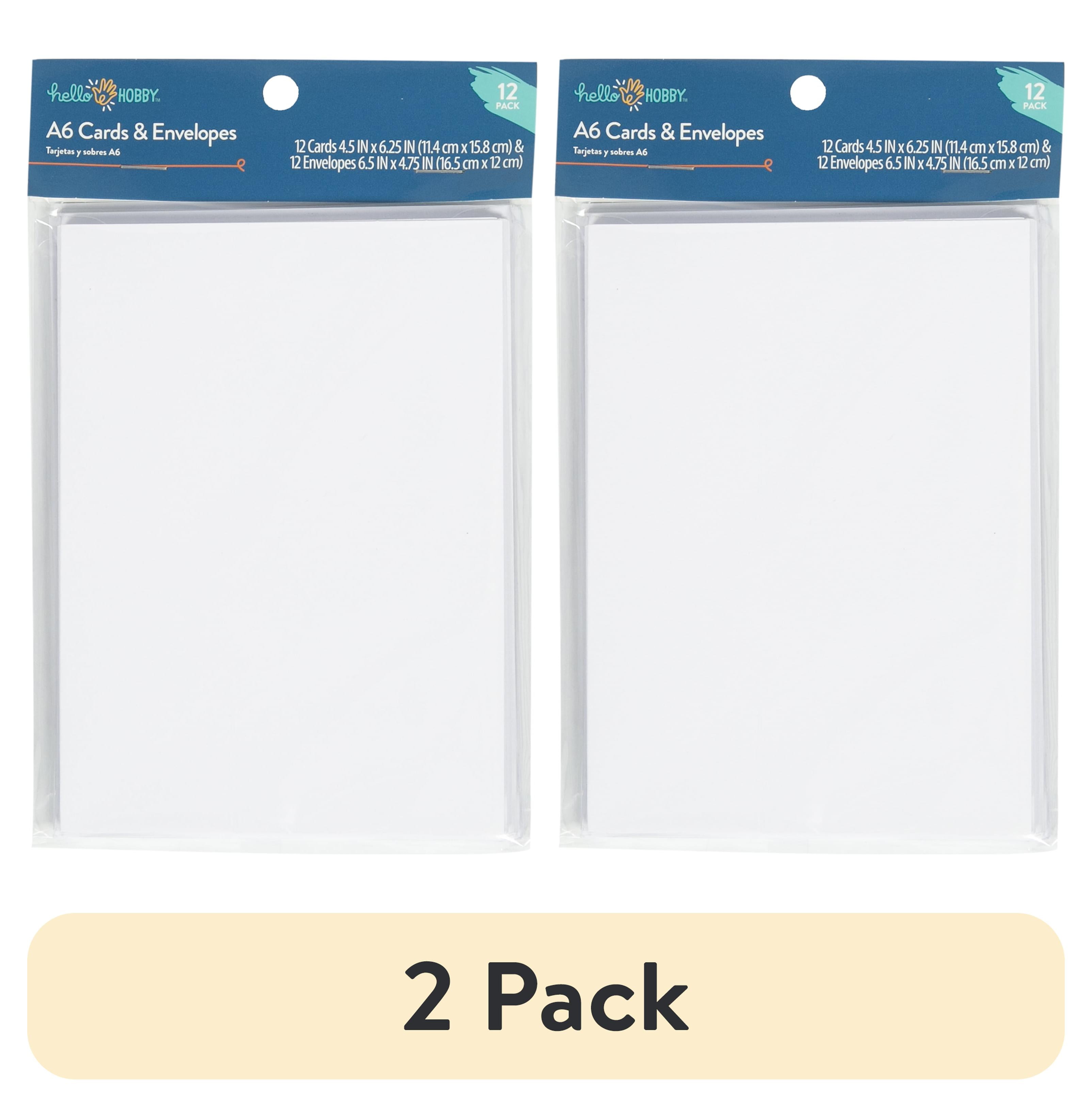 (2 pack) Hello Hobby A6 Blank All Occasion Greeting Cards, with ...