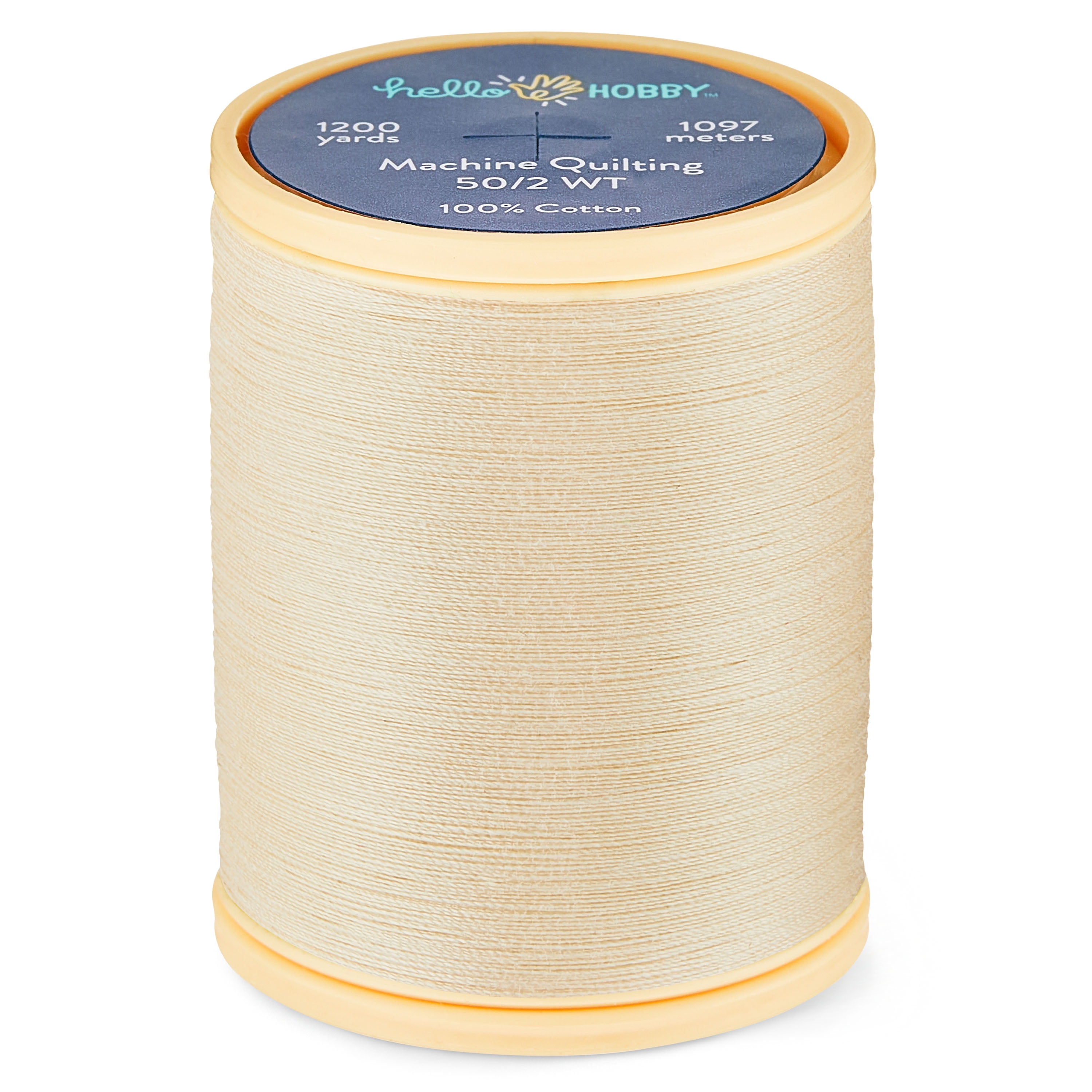 Hello Hobby Alabaster Off-White 100% Pima Cotton Quilting Thread, 50/2 ...