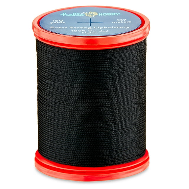 Hello Hobby Black 100% Bonded Nylon Thread, 150 Yards - Walmart.com