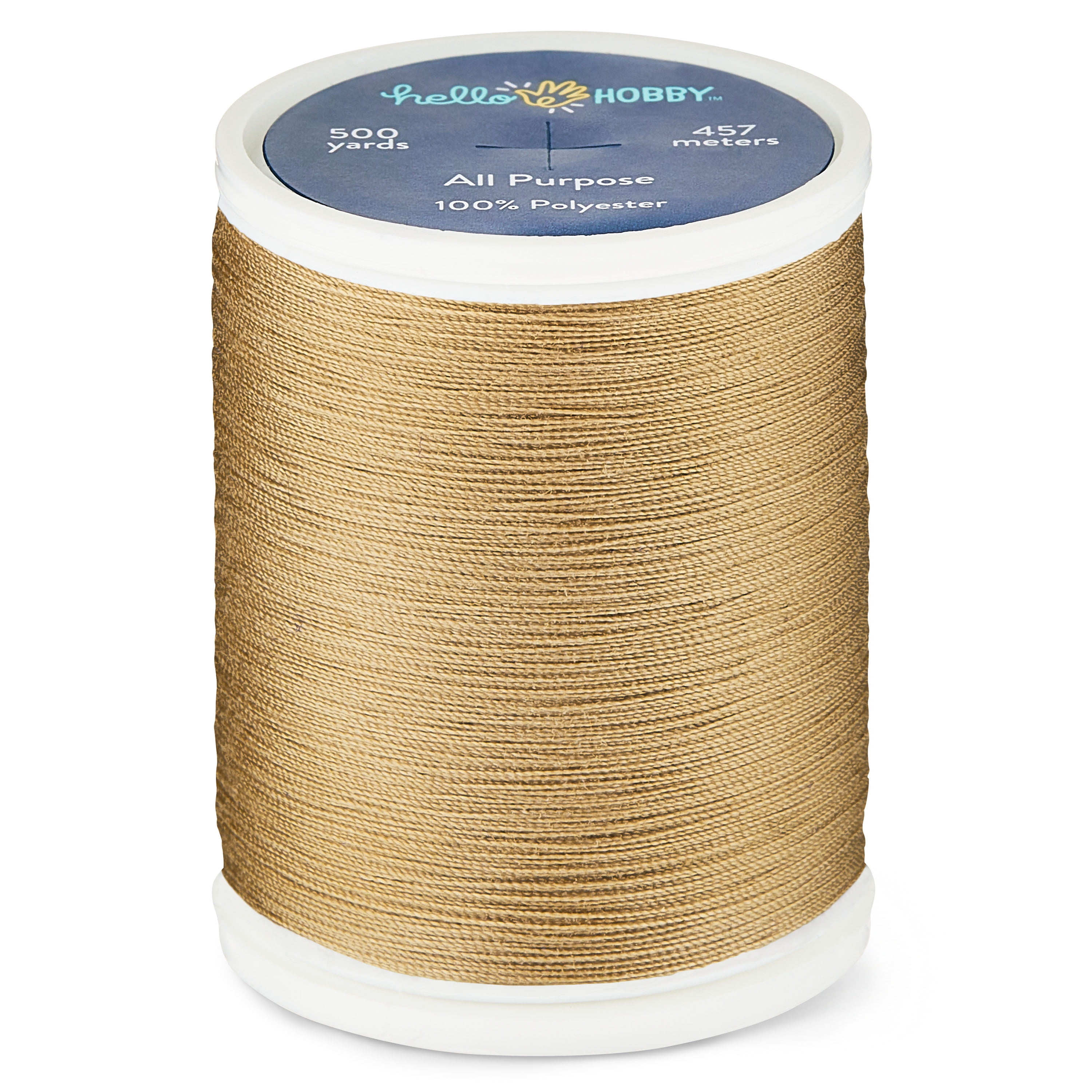 Hello Hobby Black Peppercorn 100% Polyester All Purpose Thread, 500 Yards - Walmart.com