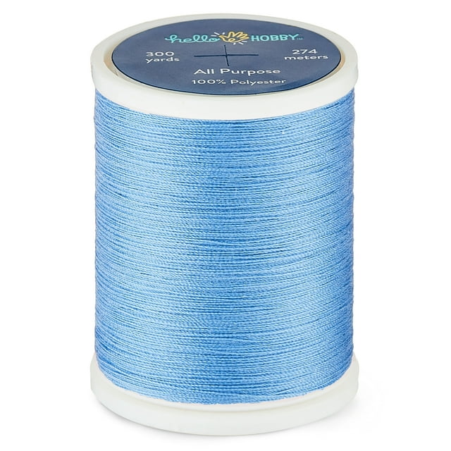 Hello Hobby Blue Bell 100% Polyester All Purpose Thread, 300 Yards ...