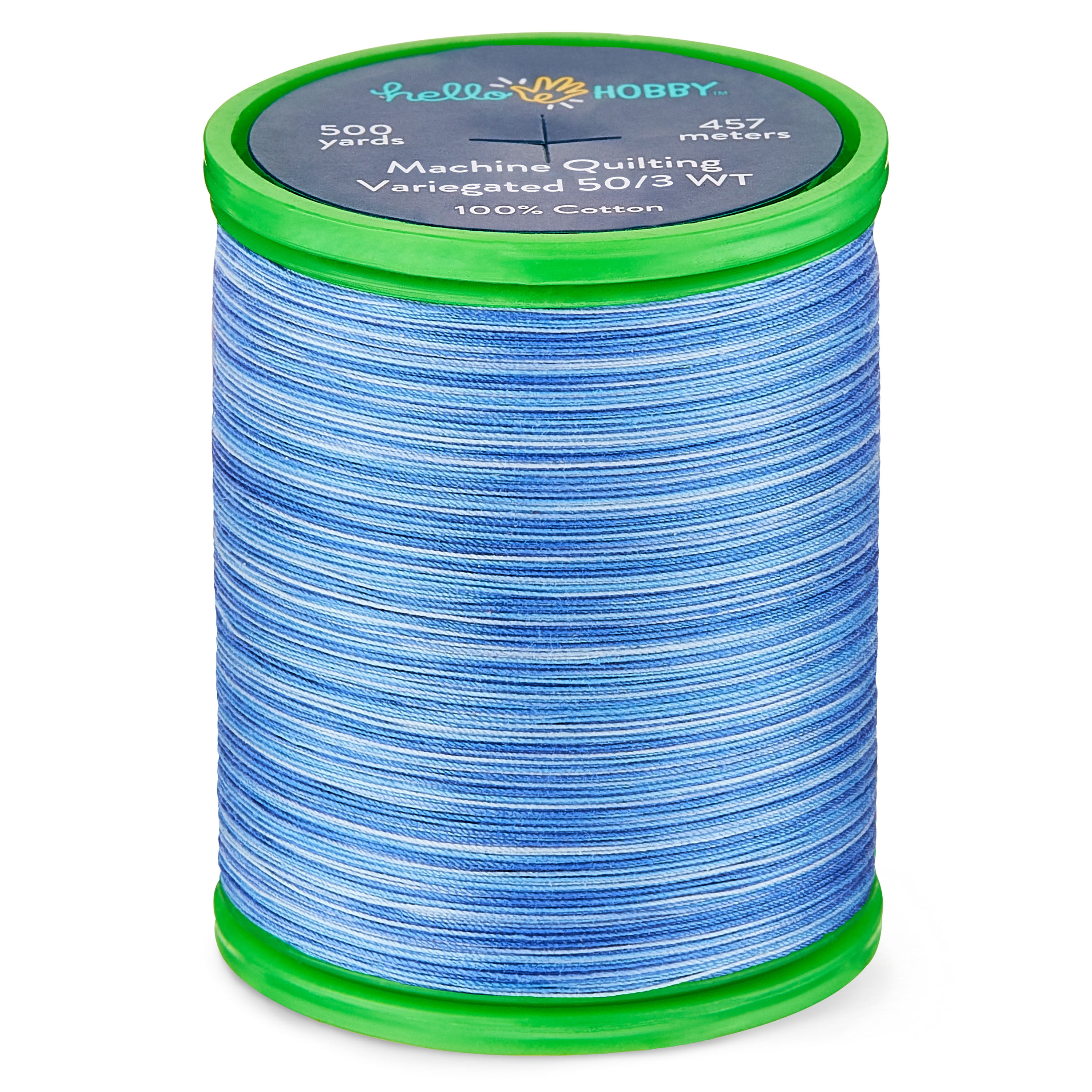 Hello Hobby Blue Skies 100% Pima Cotton All Purpose Thread, 50/3 WT ...