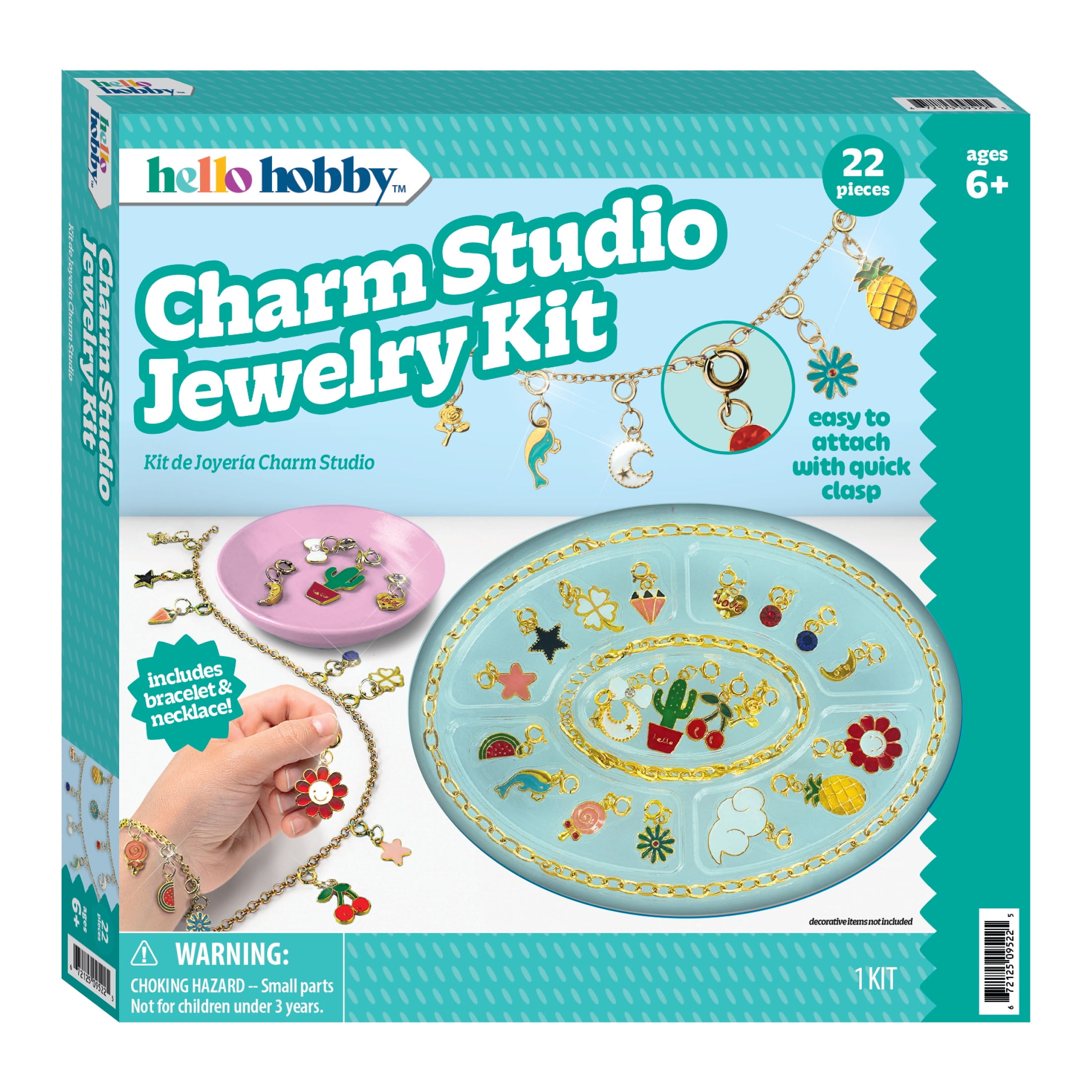 Hello Hobby Charm Bracelet Making Kit for Kids & Teens - Walmart.com