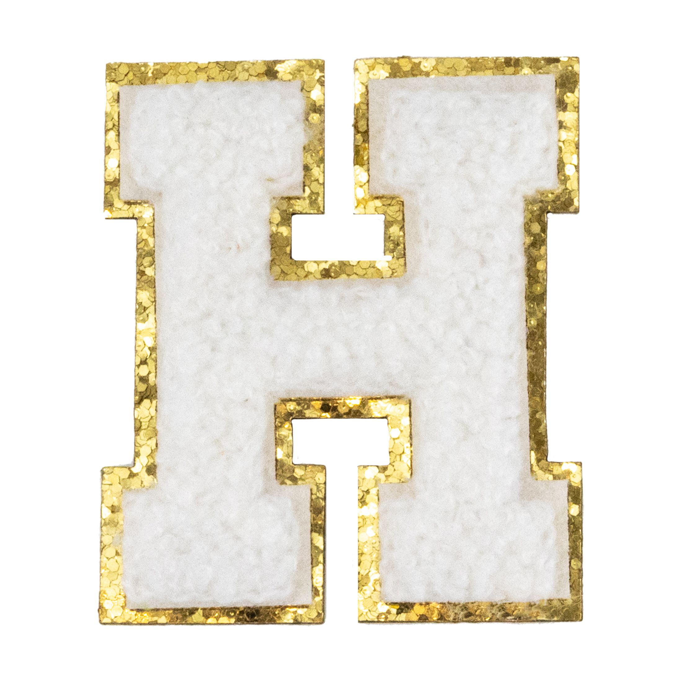 Hello Hobby Chenille H White Patch - Walmart.com