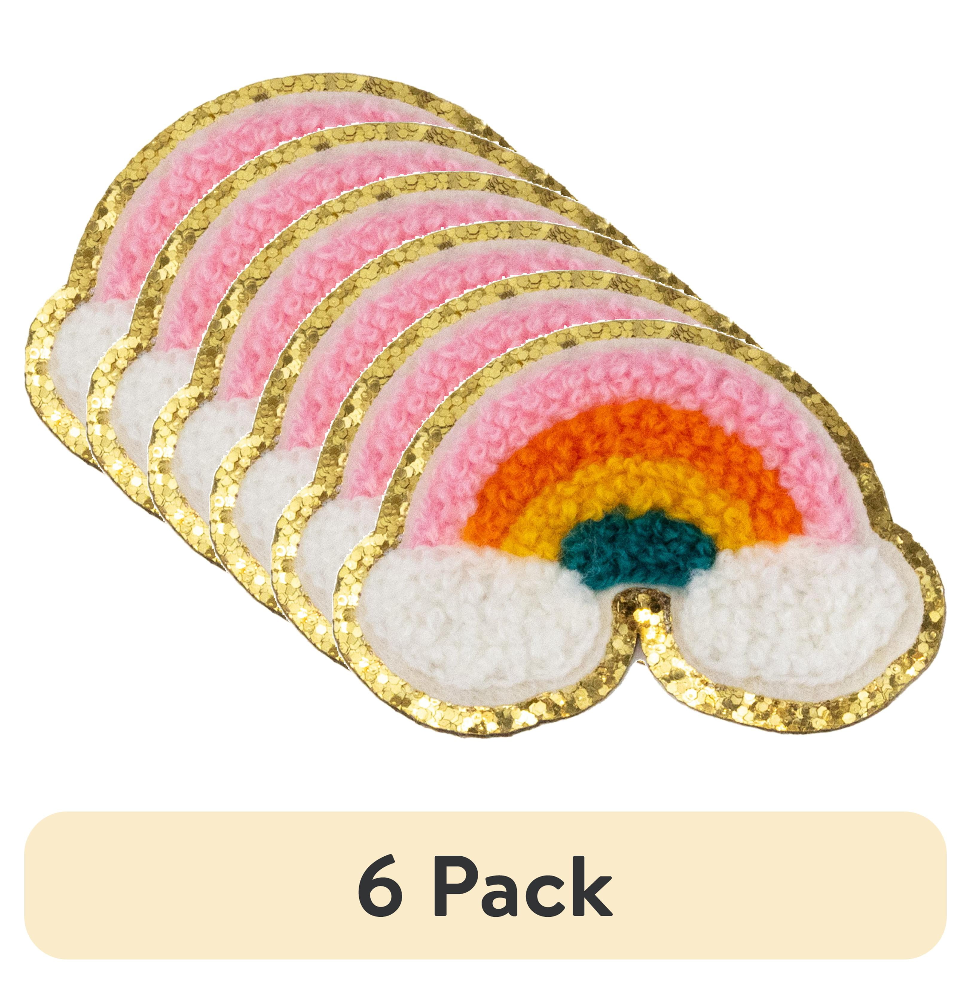 (6 pack) Hello Hobby Chenille Rainbow Patch - Walmart.com