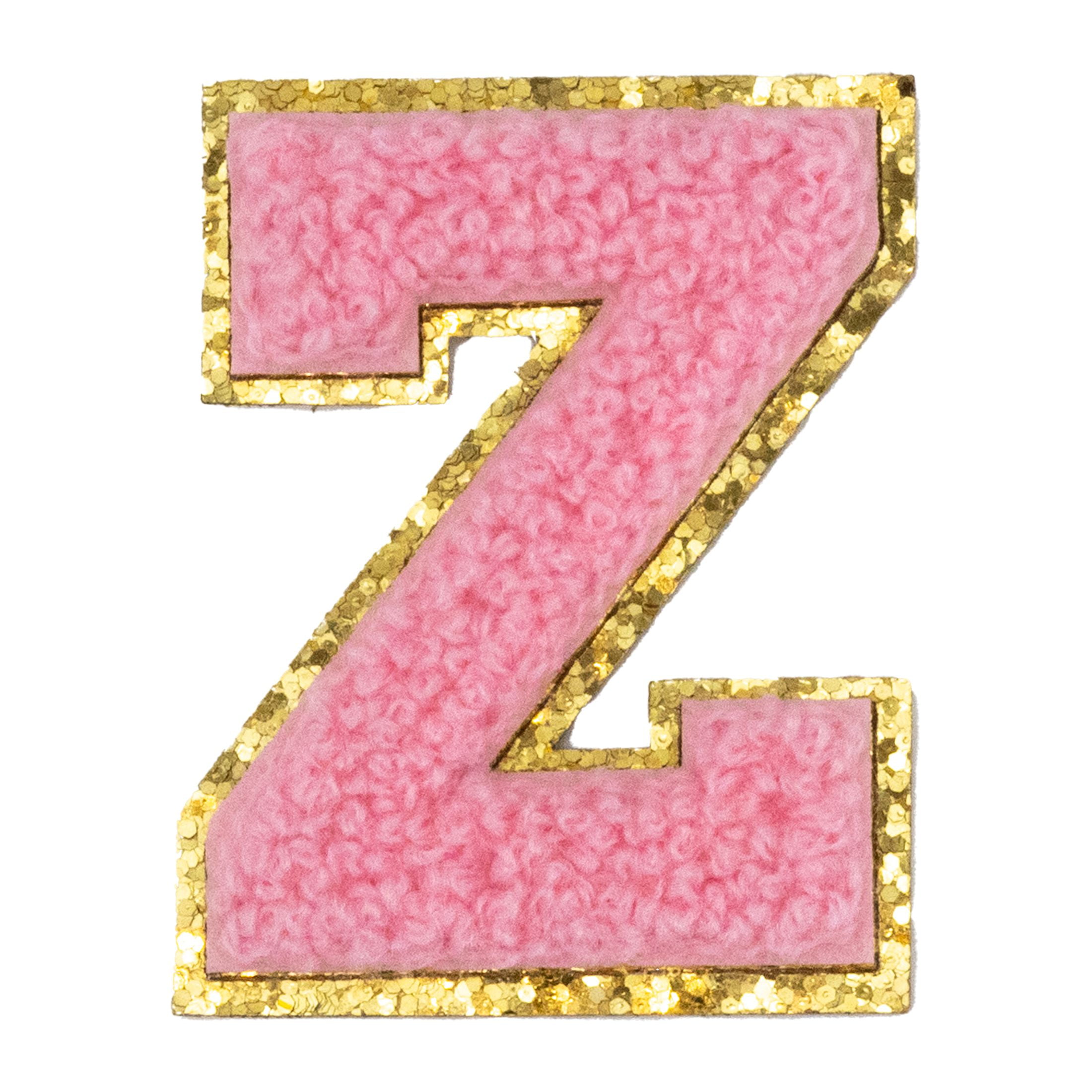 Hello Hobby Pink Chenille Patch with Glitter Embroidered Sticker for ...