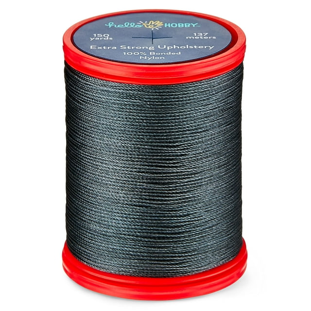 Hello Hobby Dark Metallic Gray 100% Bonded Nylon Thread - Walmart.com