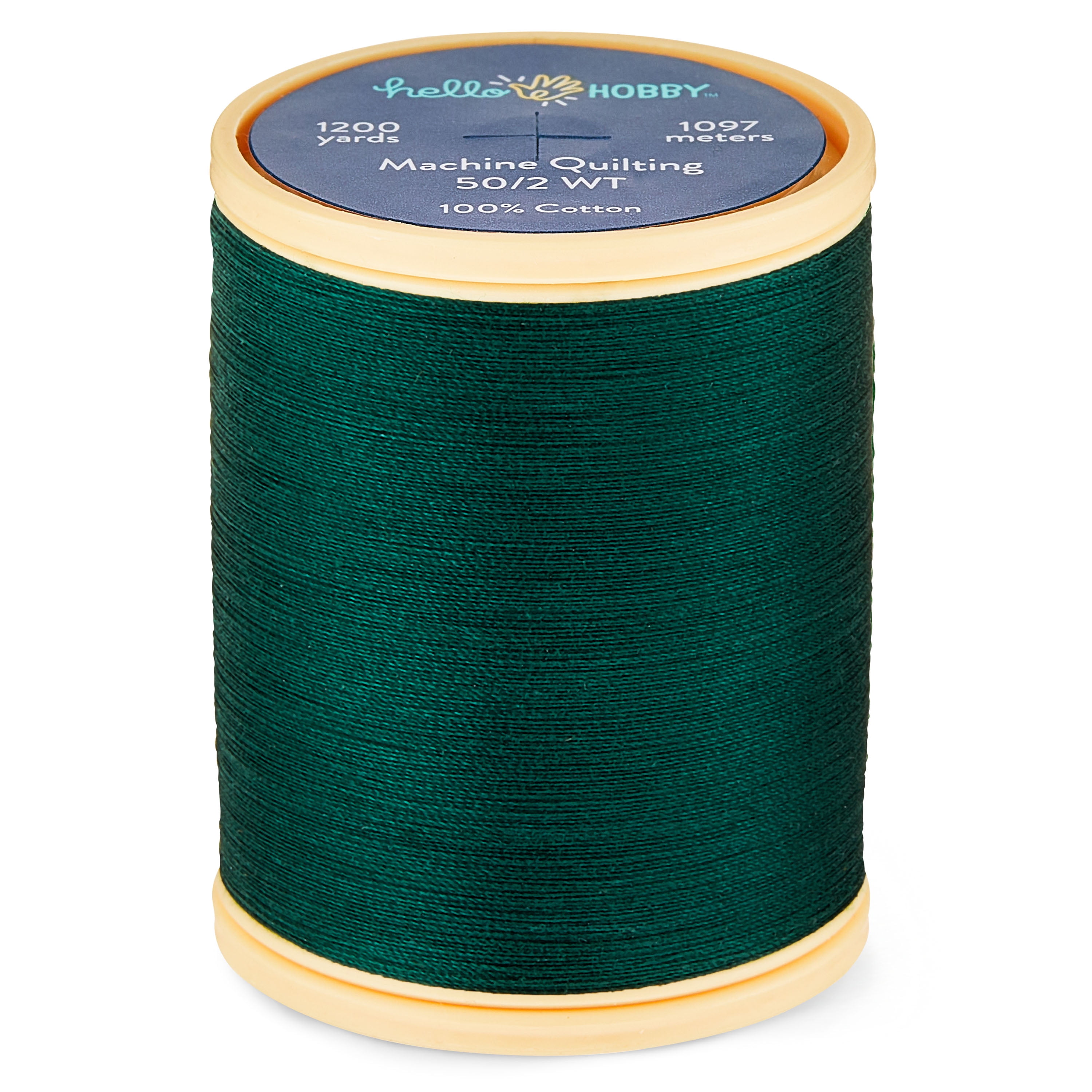 Hello Hobby Ever Green Pima Cotton Thread, 50/2 WT - Walmart.com