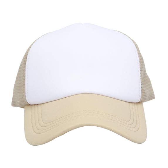 Hello Hobby Unisex Adjustable Fashion Trucker Hat, Tan, Customizable ...