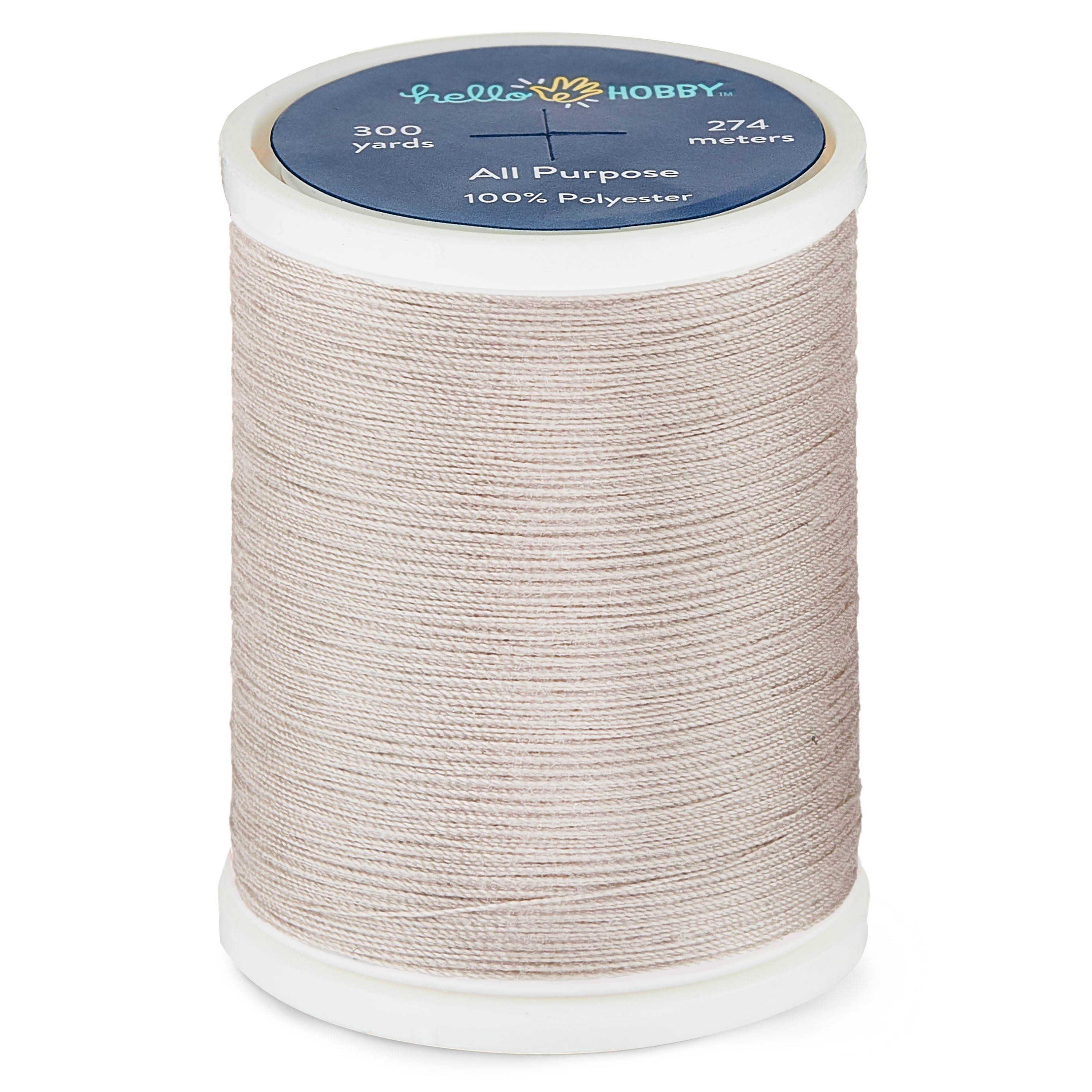 Hello Hobby Gainsboro Gray 100% Polyester All Purpose Thread, 300 Yards - Walmart.com