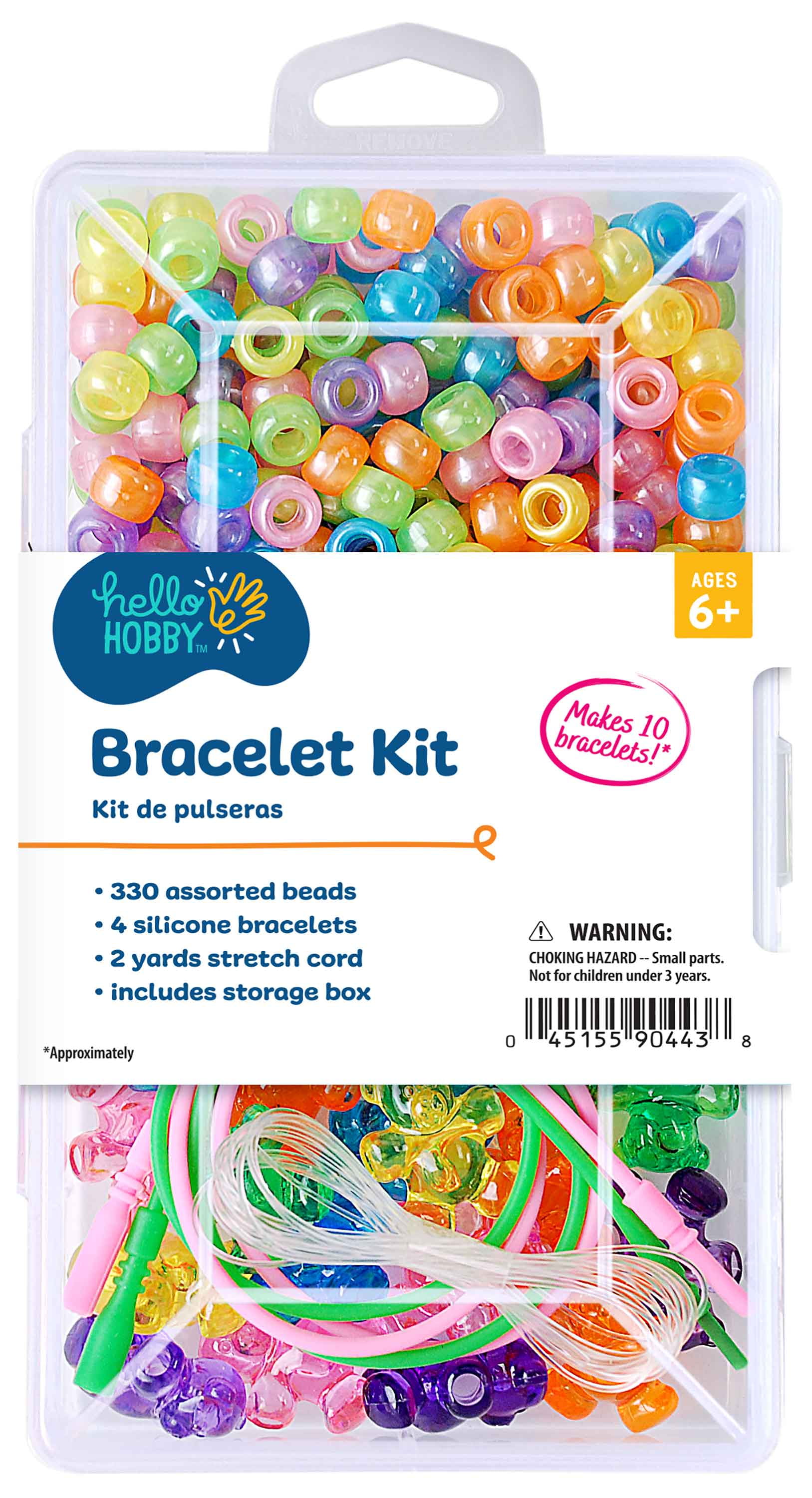 Hello Hobby Gummy Bear Bracelet Kit Includes 330 Beads for 10 Bracelets ...