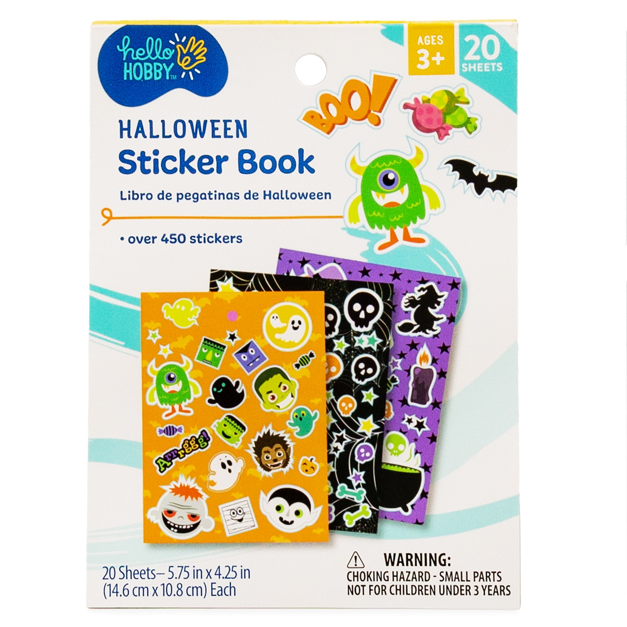 Hello Hobby Halloween Sticker Book, 450+ Stickers - Walmart.com