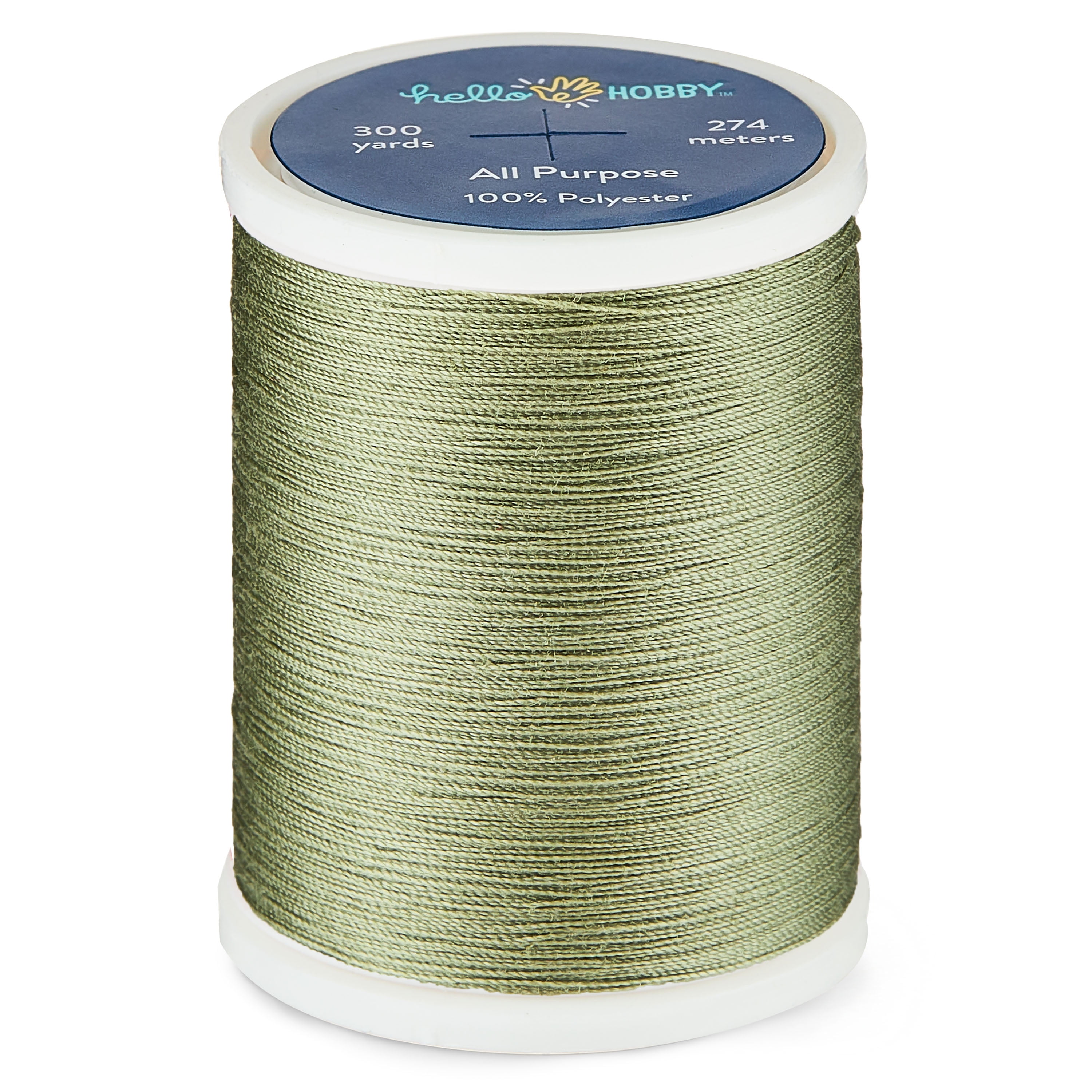 Hello Hobby Khaki Beige 100% Polyester All Purpose Thread, 300 Yards - Walmart.com
