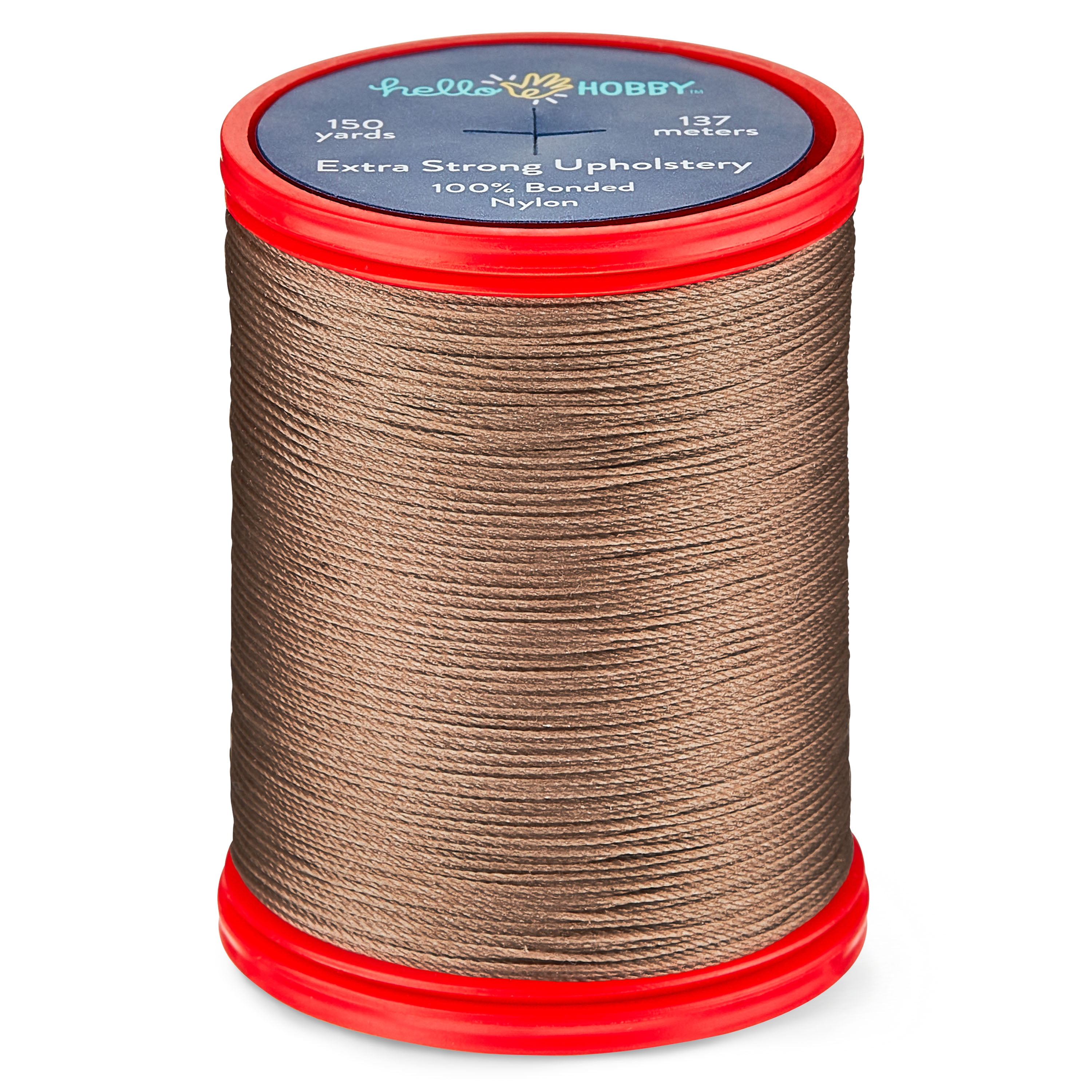 Hello Hobby Bonded Nylon Thread Light Brown 150 Yards for Sewing ...