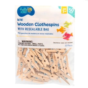 Incraftables Mini Wooden Clothespins for Crafting, 100pcs Multicolor ...