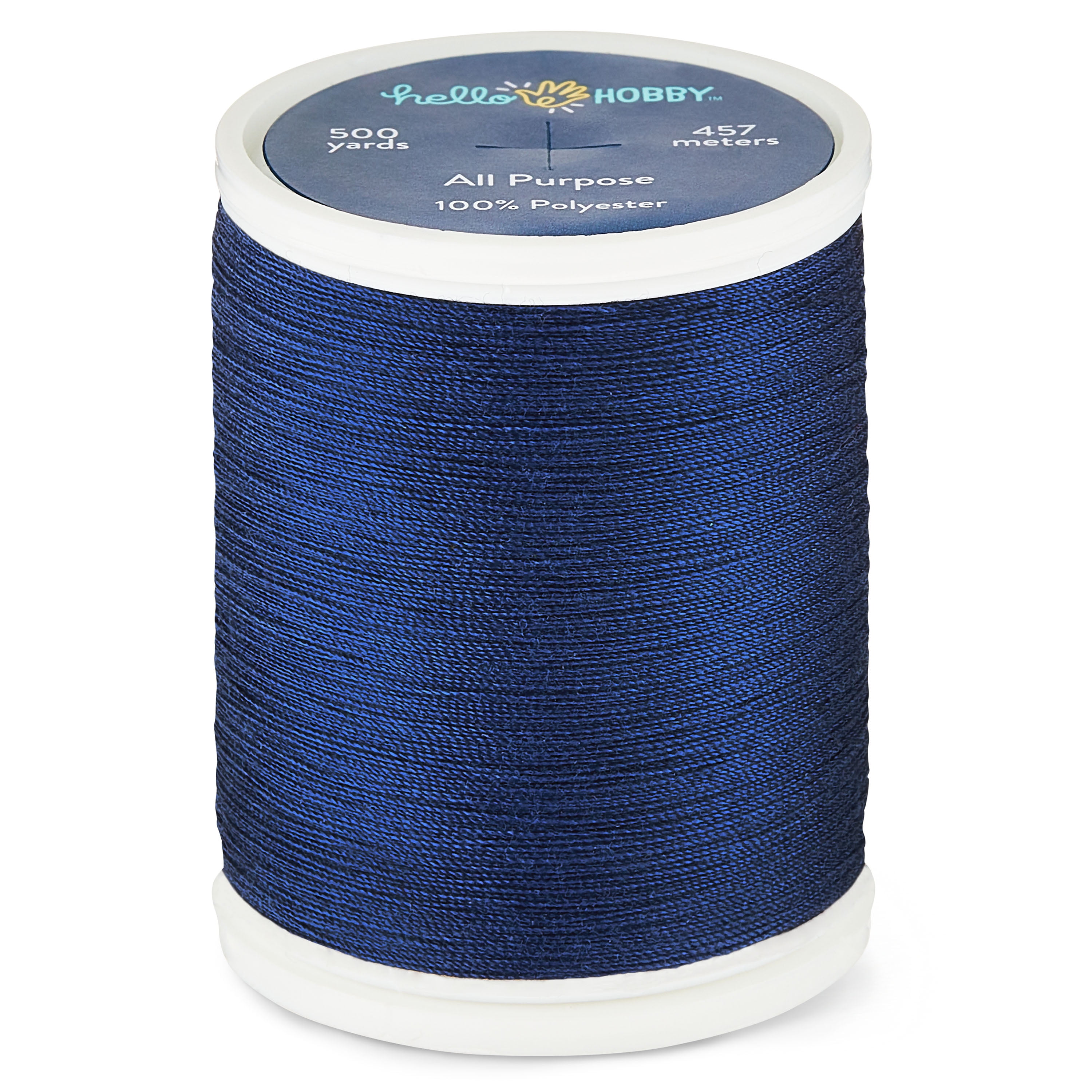 Hello Hobby Monarch Blue 100% Polyester All Purpose Thread, 500 Yards ...