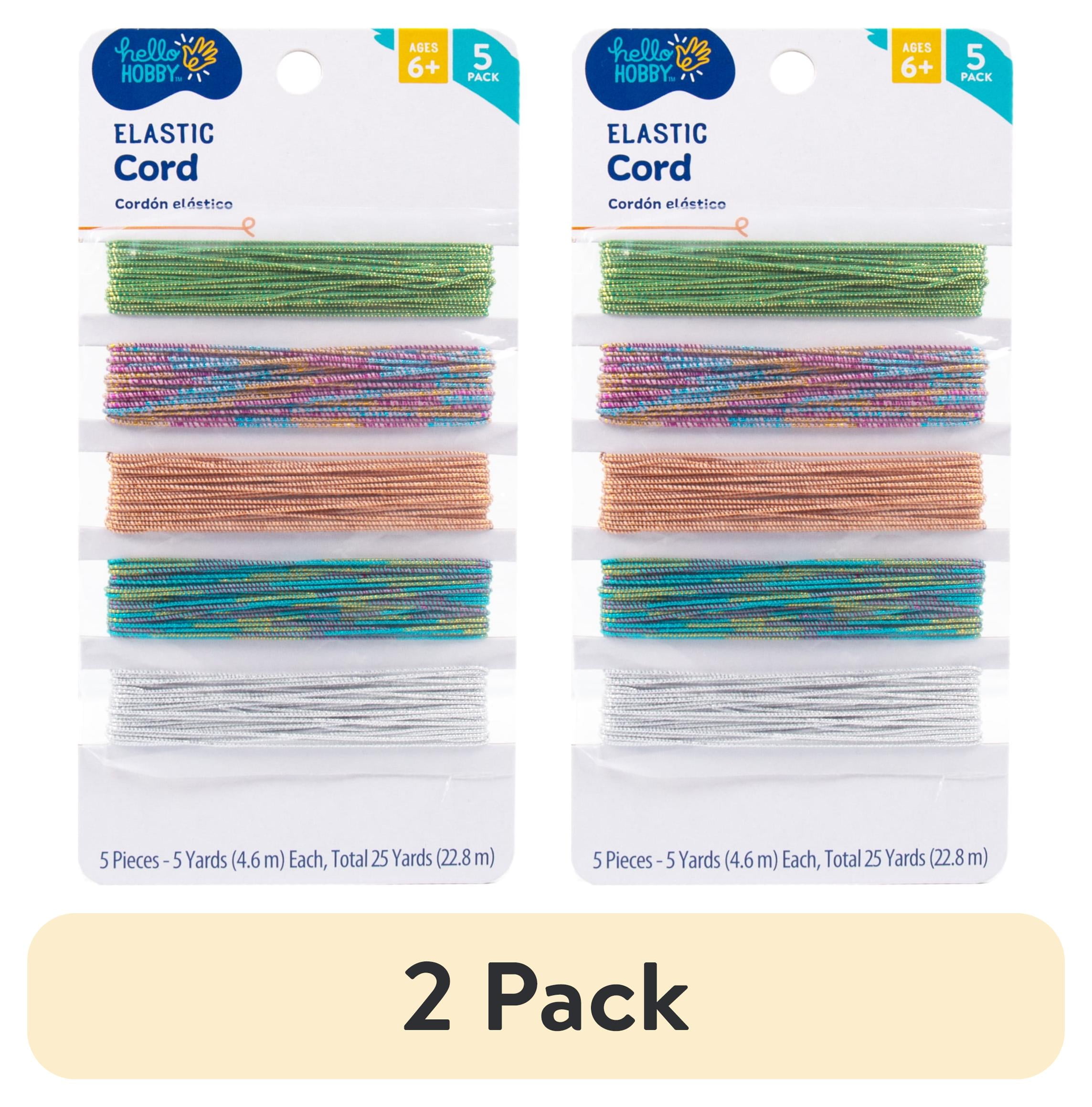 (2 pack) Hello Hobby Multicolor Elastic Rubber Cord, 5-Pack - Walmart.com
