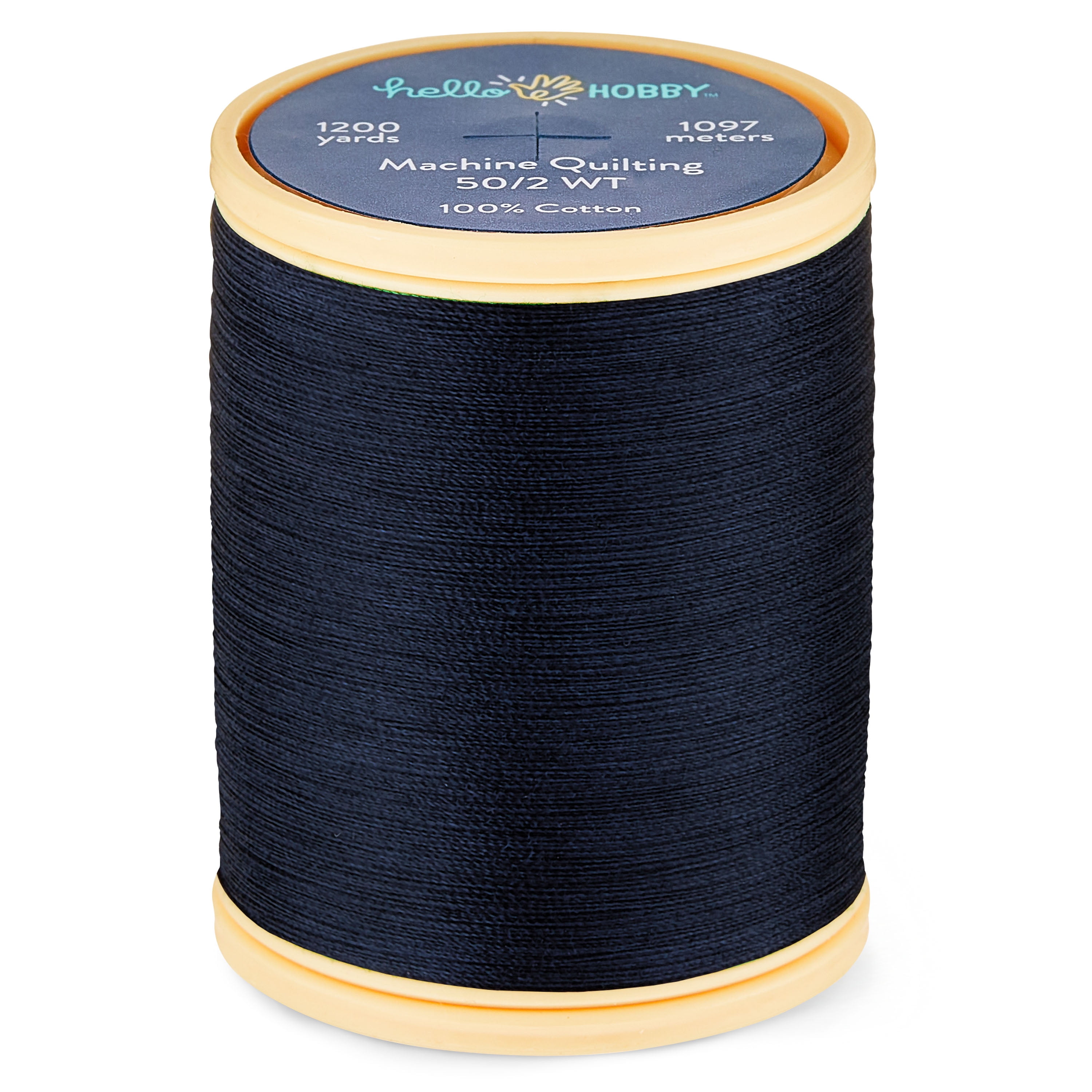 Hello Hobby Navy Blazer 100% Pima Cotton Quilting Thread, 50/2 WT, 1200 ...