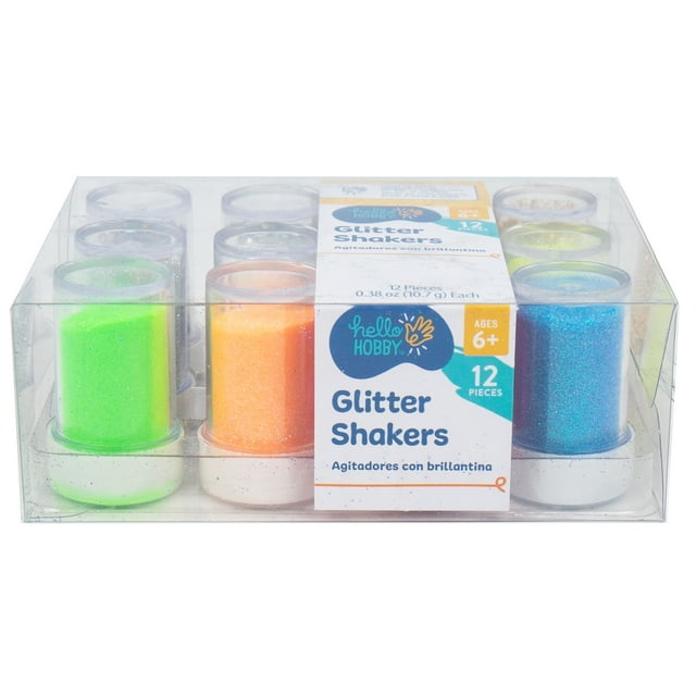 Hello Hobby Neon Glitter Shakers 12-Pack - Walmart.com