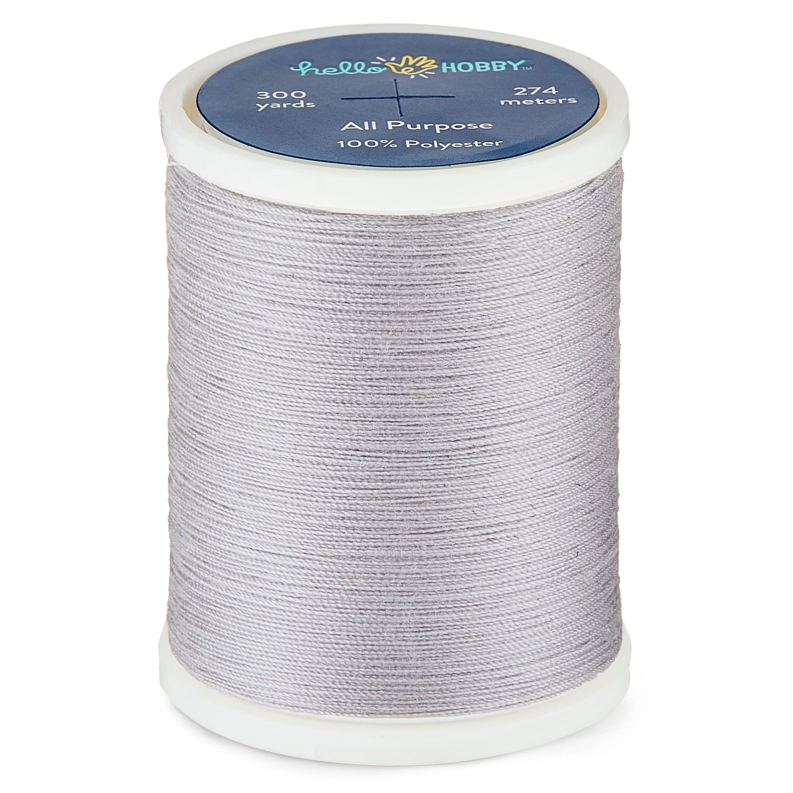 Hello Hobby Pewter Gray 100% Polyester All Purpose Thread, 300 Yards ...