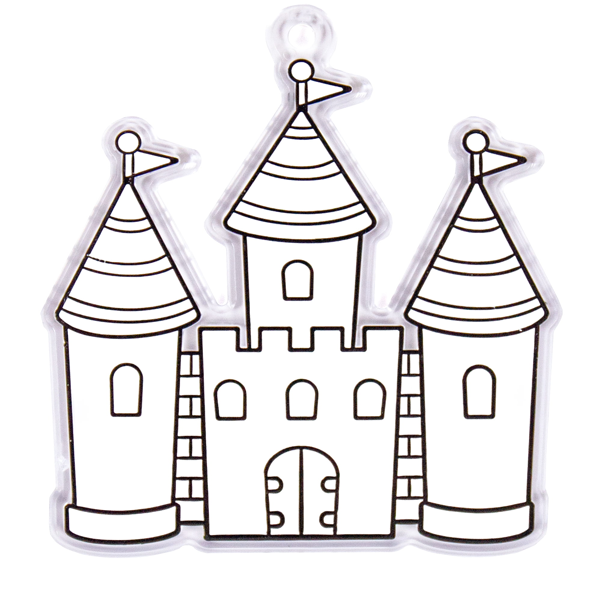 Hello Hobby Ready-to-Paint Castle Suncatcher - Walmart.com