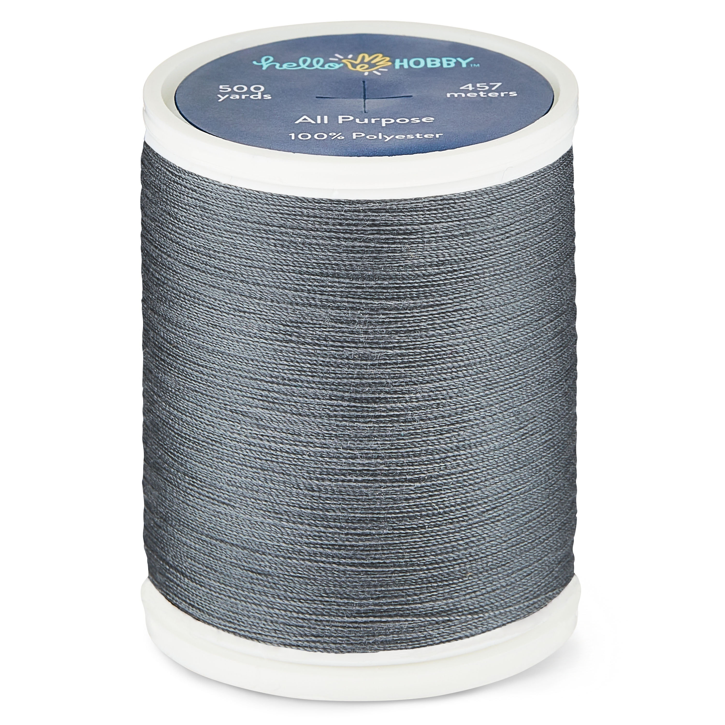 Hello Hobby Rock Gray 100% Polyester All Purpose Thread, 500 Yards - Walmart.com