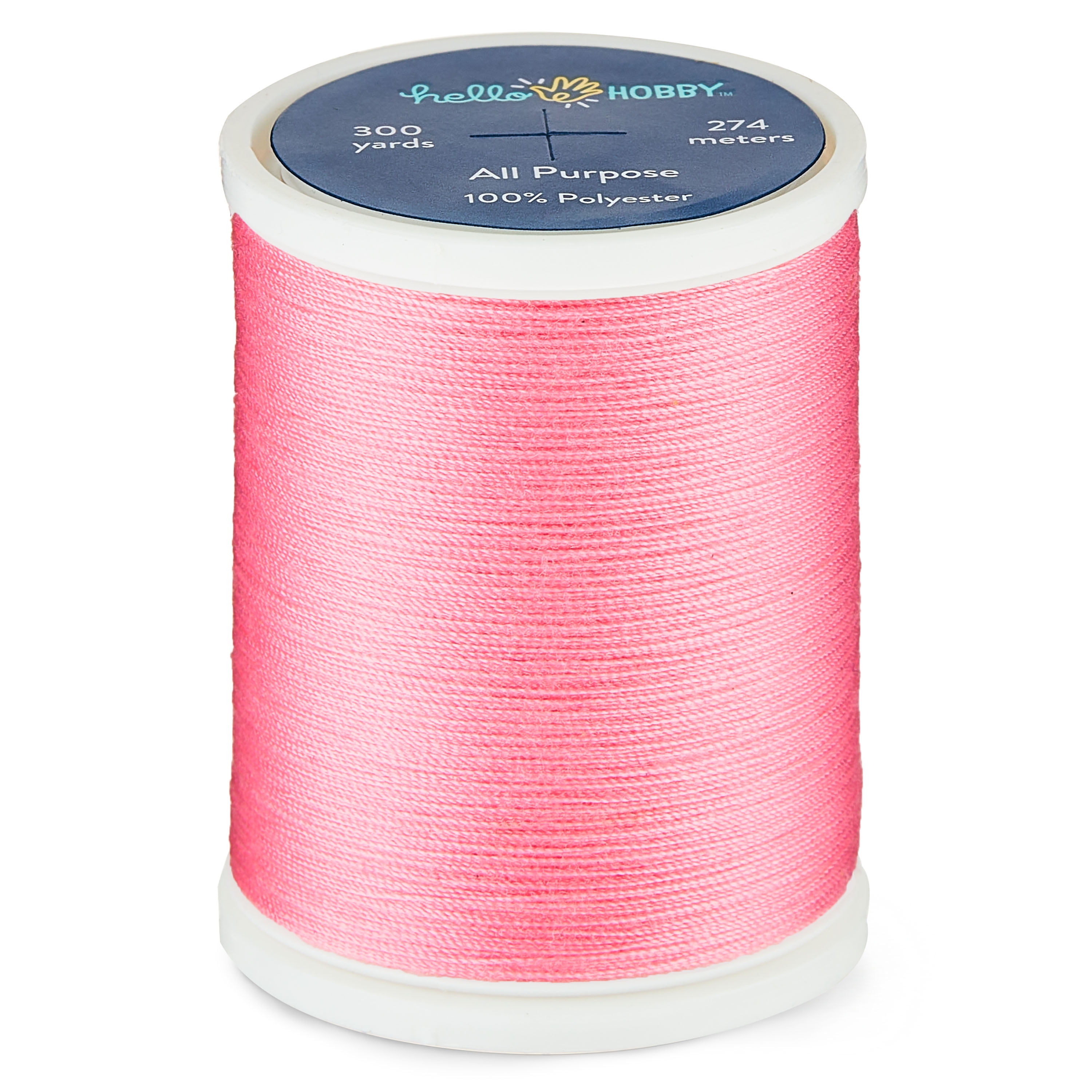 Hello Hobby Rose 100% Polyester All Purpose Thread, 300 Yards - Walmart.com