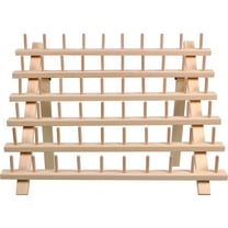 New brothread Wooden Thread Rack - 60 Spools Cone Stand for Organizing ...