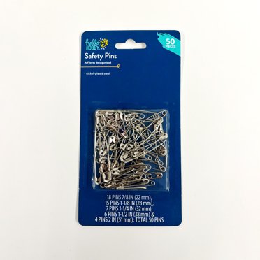 Prym Large 2-Inch, Size 3, Nickel-Plated Safety Pins for Quilting and ...