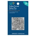 Hello Hobby Size 1 Coiless Curved Safety Pins 50 Count for Quilting and ...