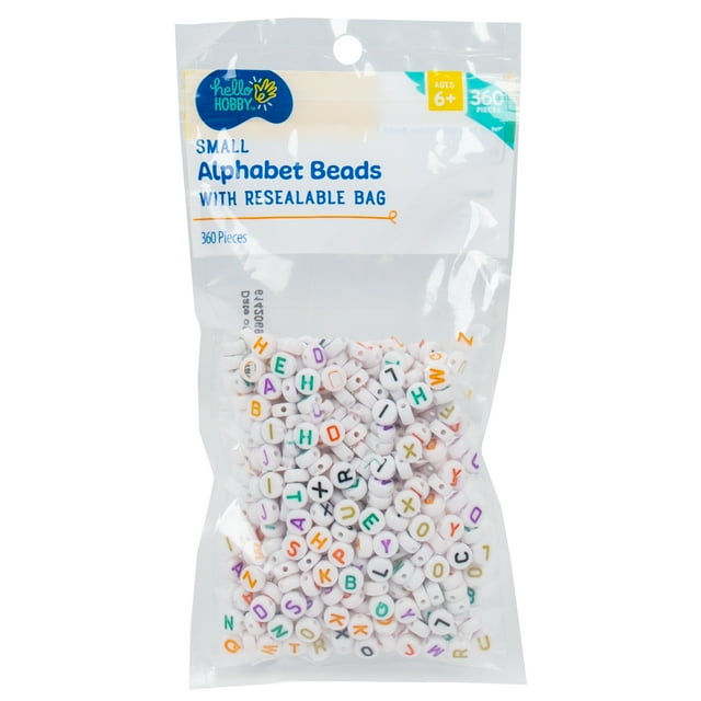 Hello Hobby Small Alphabet Beads, 360-Pack, Boys and Girls, Child, Ages ...