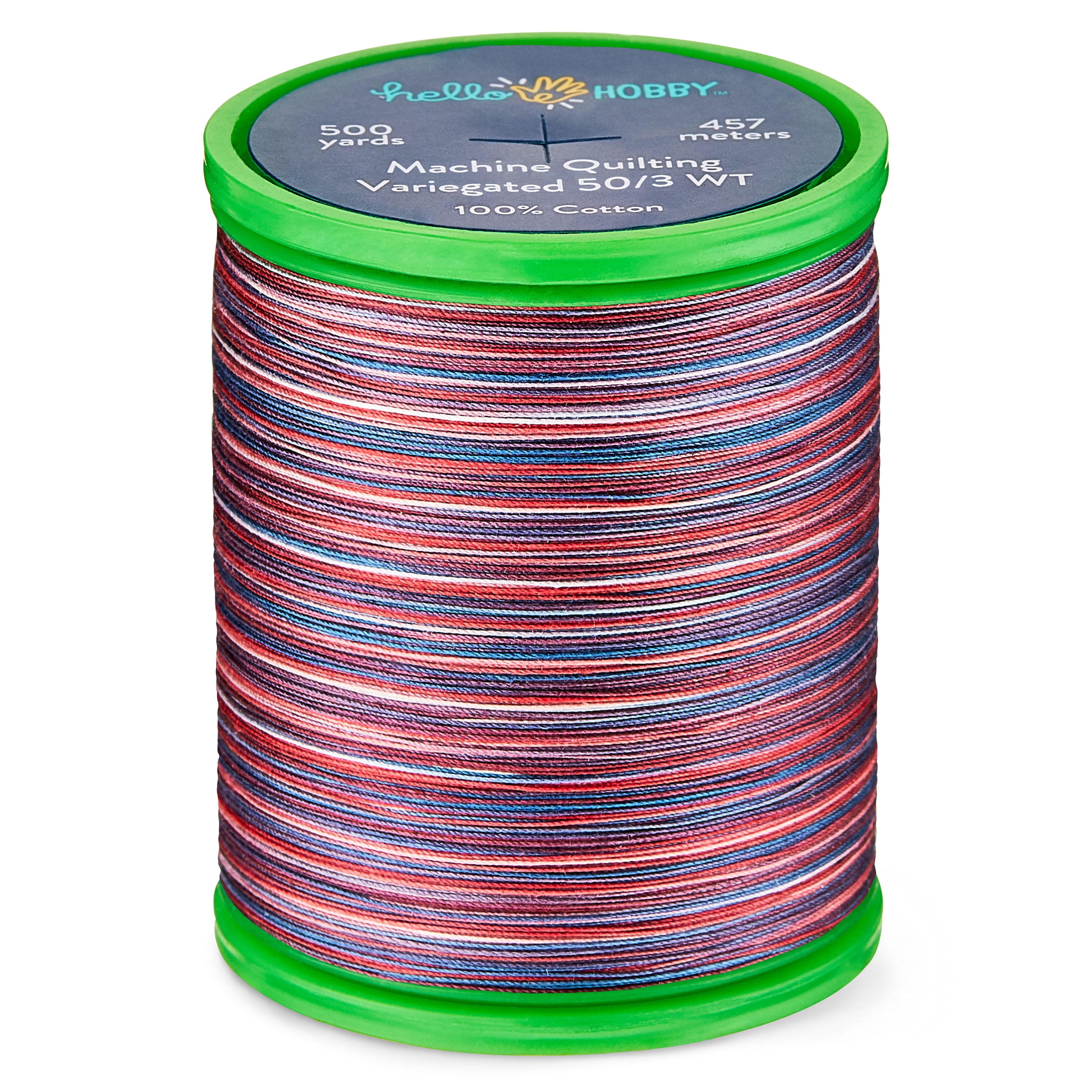 Hello Hobby Stars & Stripes White 100% Pima Cotton All Purpose Thread ...