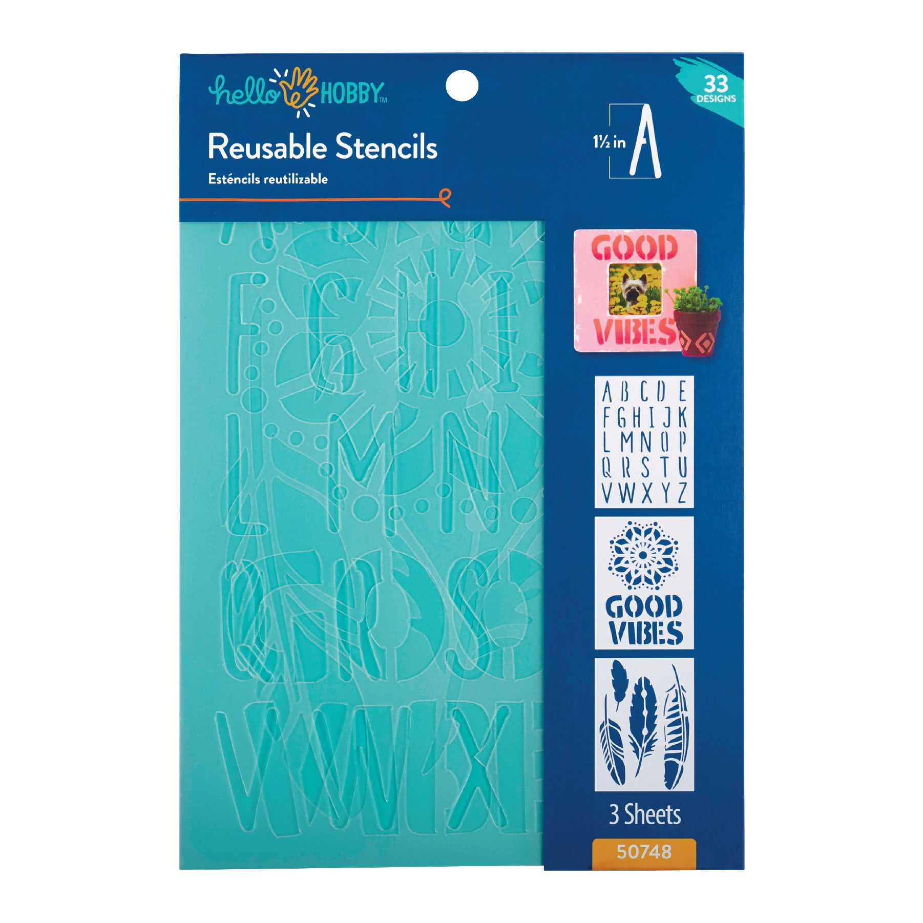 Hello Hobby Stencil Set, 7 x 10, 3 Piece, Bohemian Nepal | Ubuy