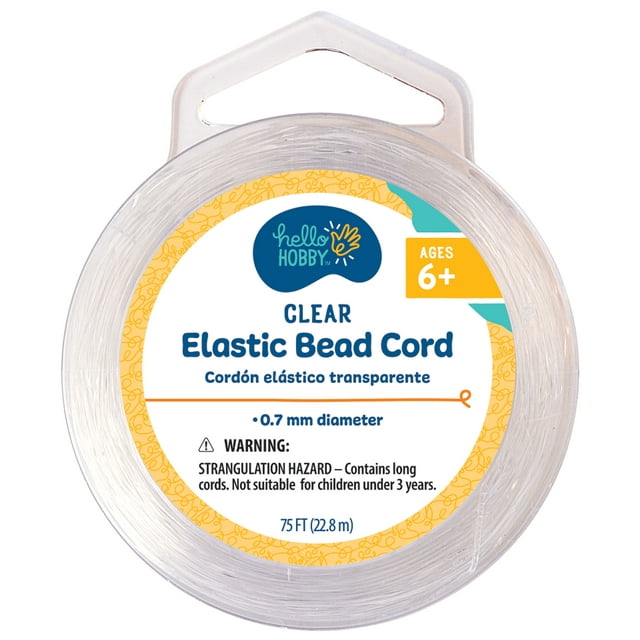 Hello Hobby Stretch Cord 75ft Clear - Walmart.com
