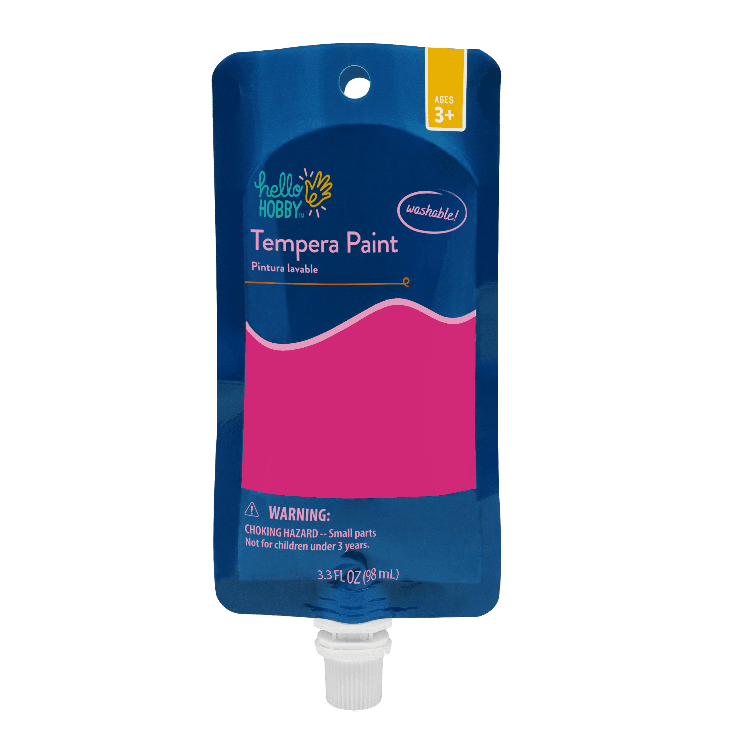 Hello Hobby Tempera Paint, Pink - Walmart.com