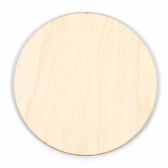 Hello Hobby Unfinished Wood Circle, 5 in. x 0.5 cm, 0.07 lbs, Perfect ...